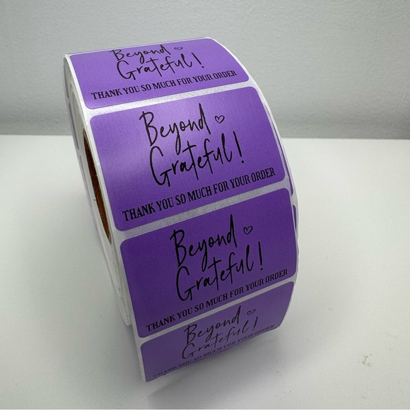 STICKERAFT | Office | Beyond Grateful Sticker Thank You For Business 0 ...